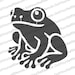 Frog Stencil, Reusable DIY Craft Stencil, Digital Download, STL, DXF ...