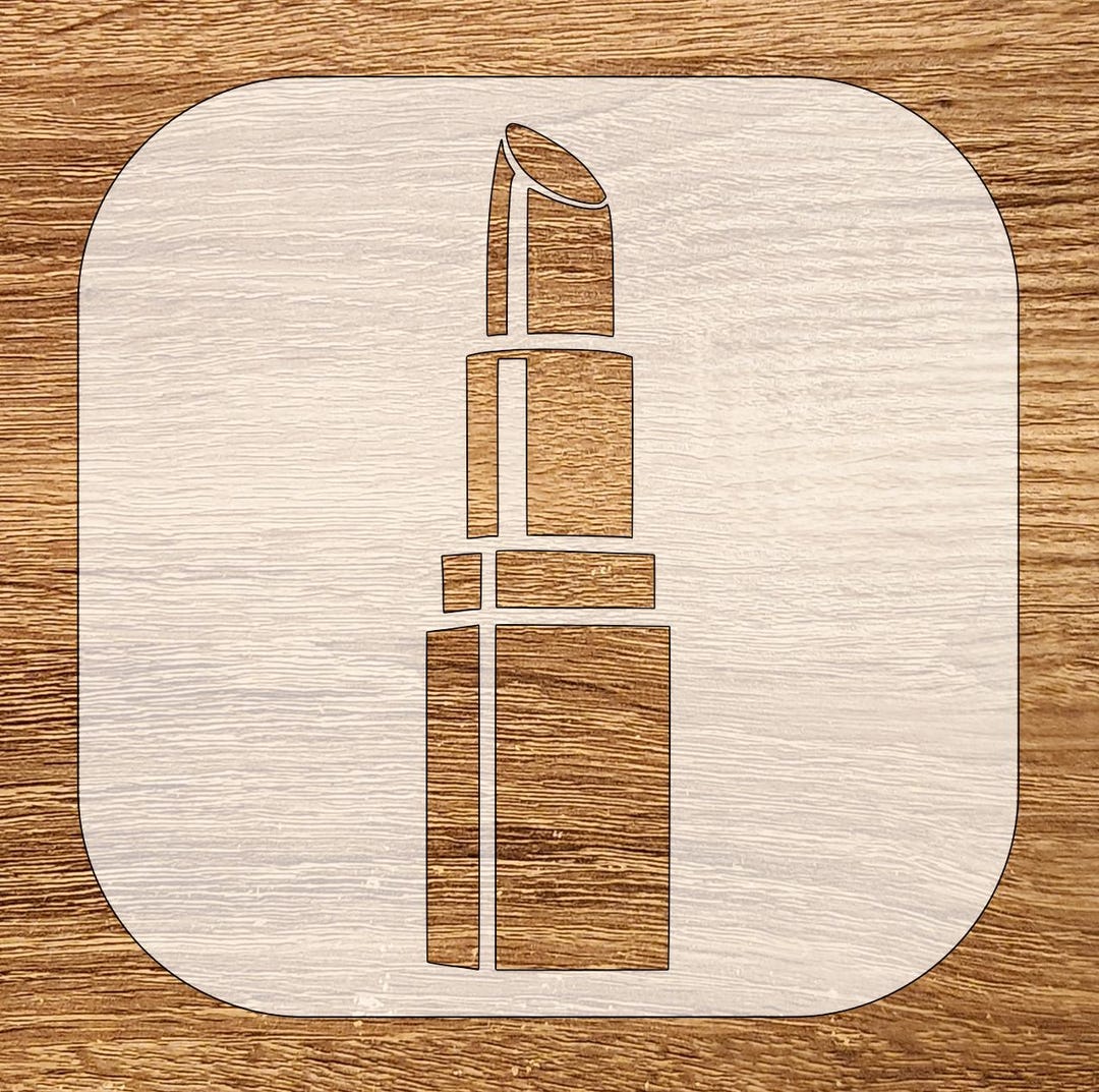Lipstick Stencil, Beauty Makeup Stencil, Reusable DIY Stencil, Digital ...