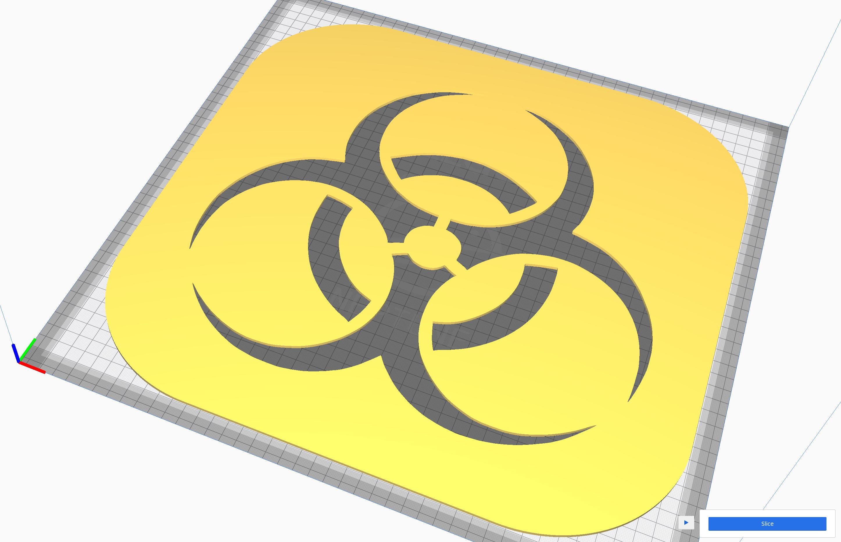 Biohazard Symbol Stencil, Digital Download, SVG, DXF, Stl, Png, Pdf ...