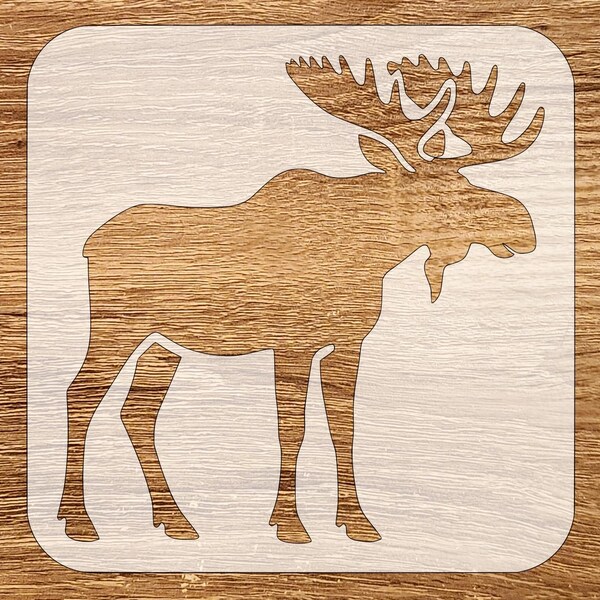 Moose Stencil - Etsy UK