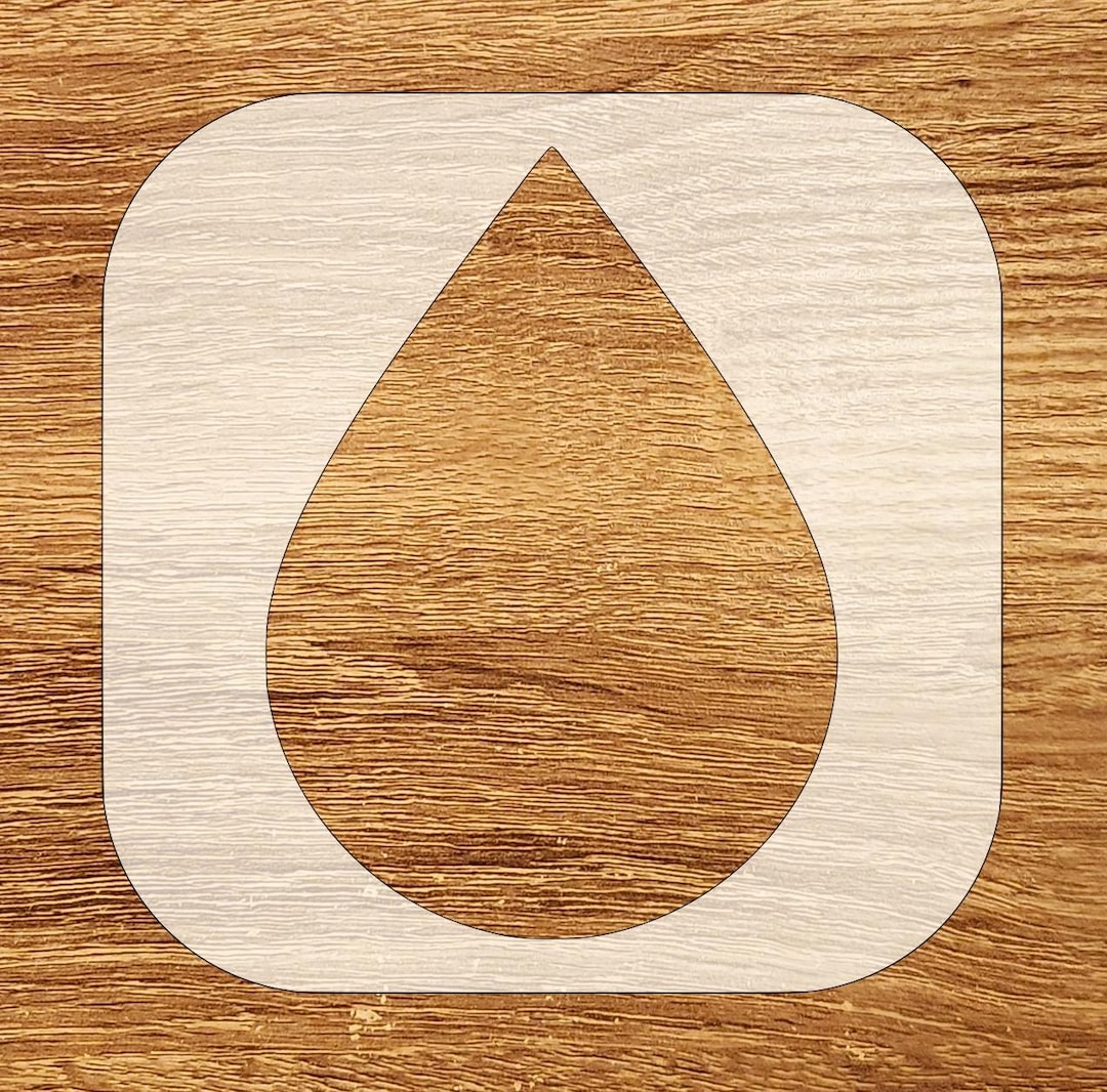 Water Droplet Stencil, Reusable DIY Craft Stencil, Digital Download ...