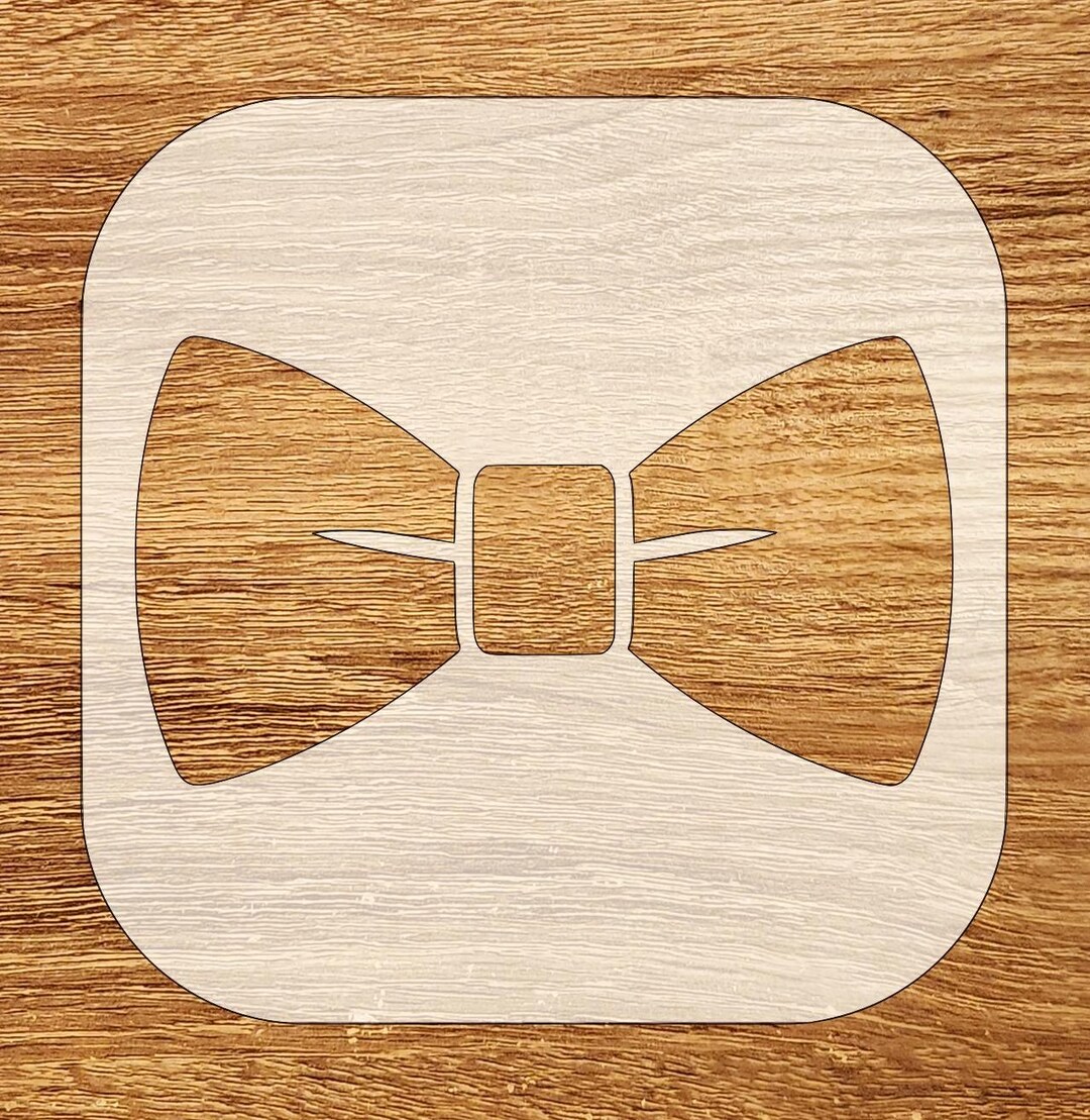 Classic Bow Tie Stencil, Reusable DIY Craft Stencil, Digital Download ...
