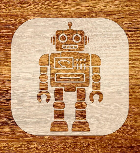 Printable Robot Stencil Robot Colouring Pages