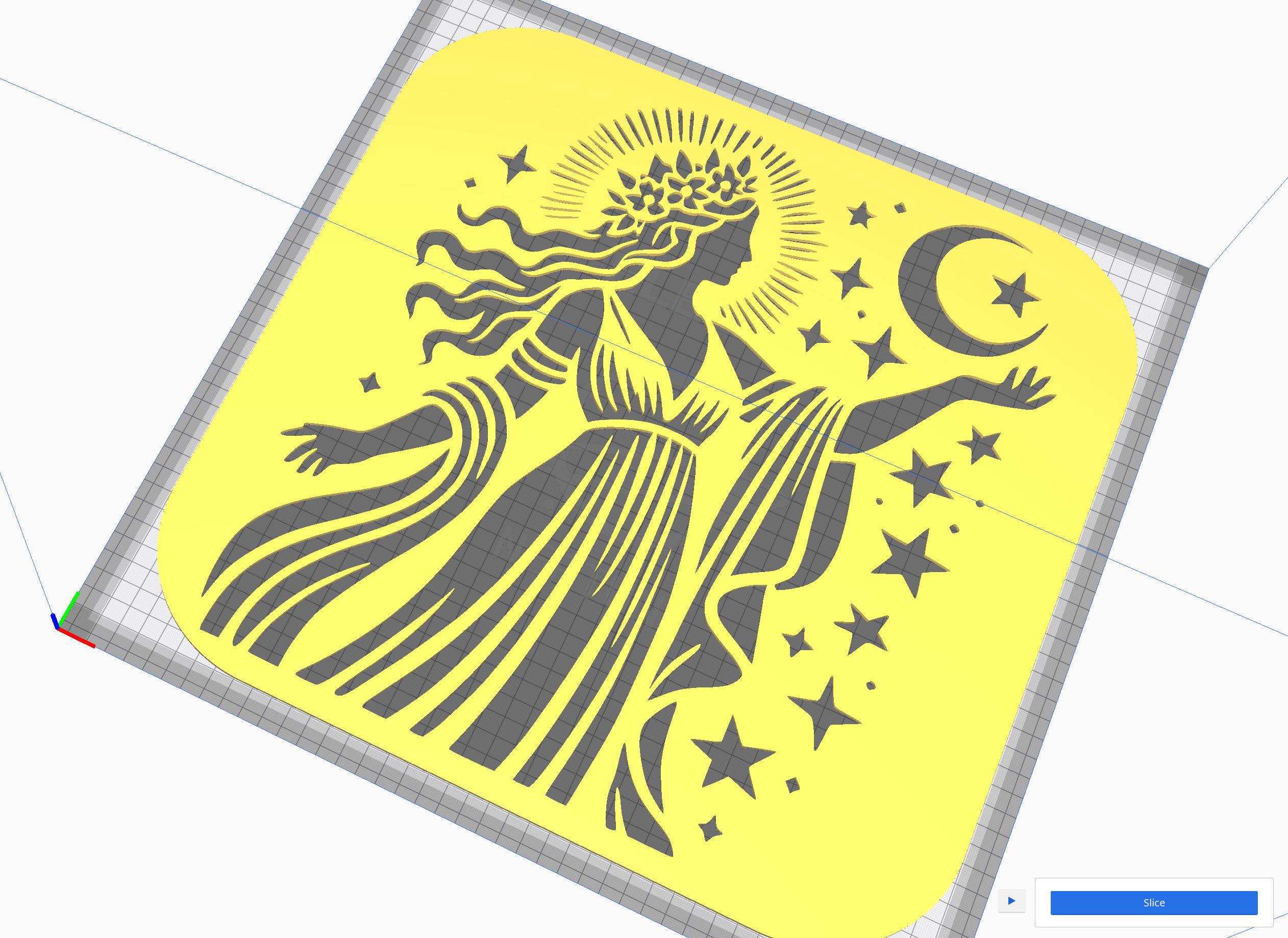 Celestial Goddess Stencil, Reusable DIY Craft Stencil, Digital Download ...