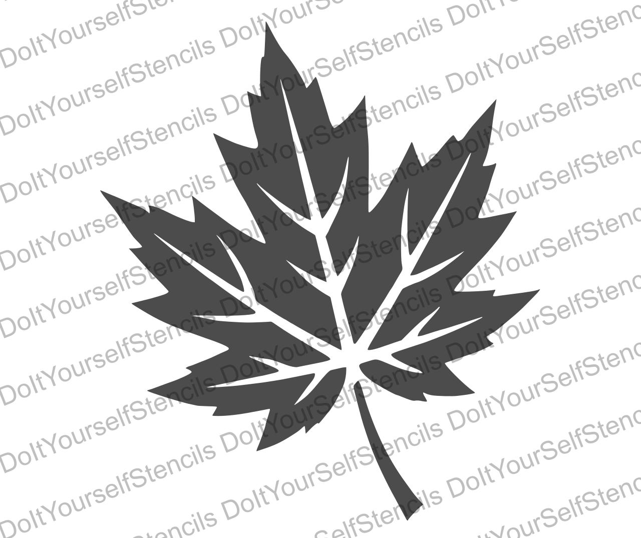 Maple Leaf Stencil, Digital Download, SVG, DXF, Stl, Png, Pdf Files - Etsy