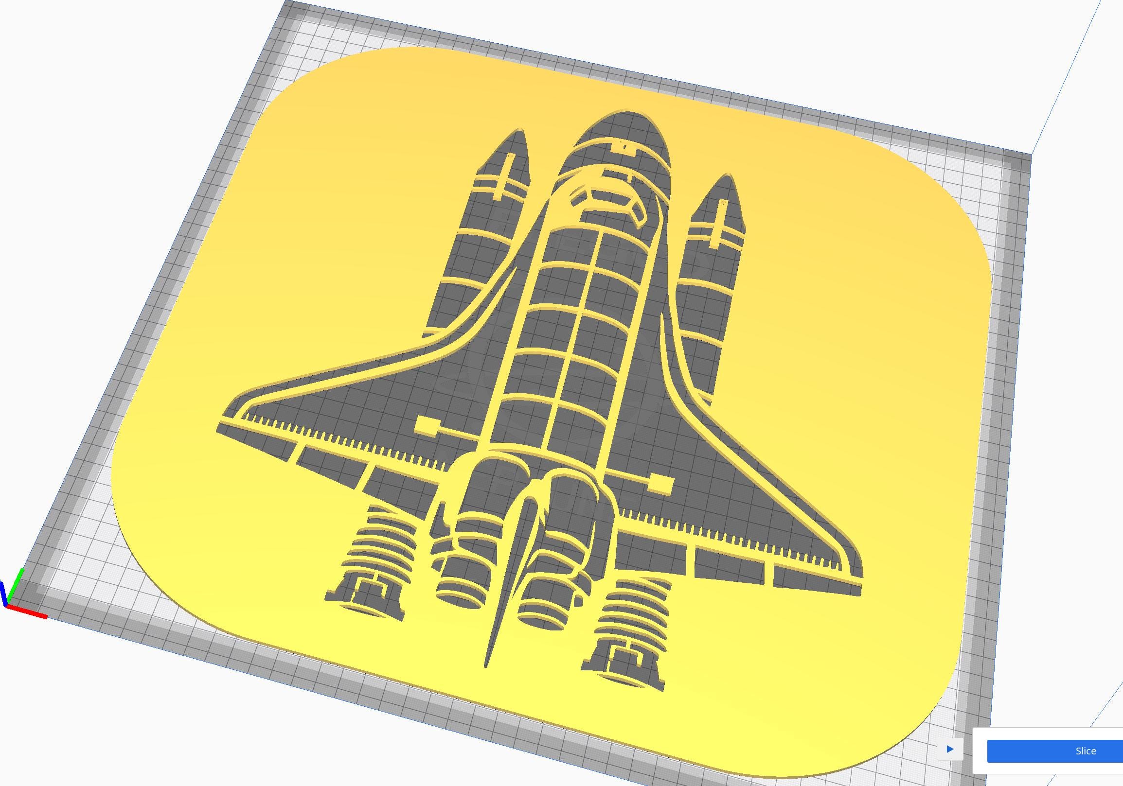 Space Shuttle Silhouette Stencil, Reusable DIY Craft Stencil, Digital ...