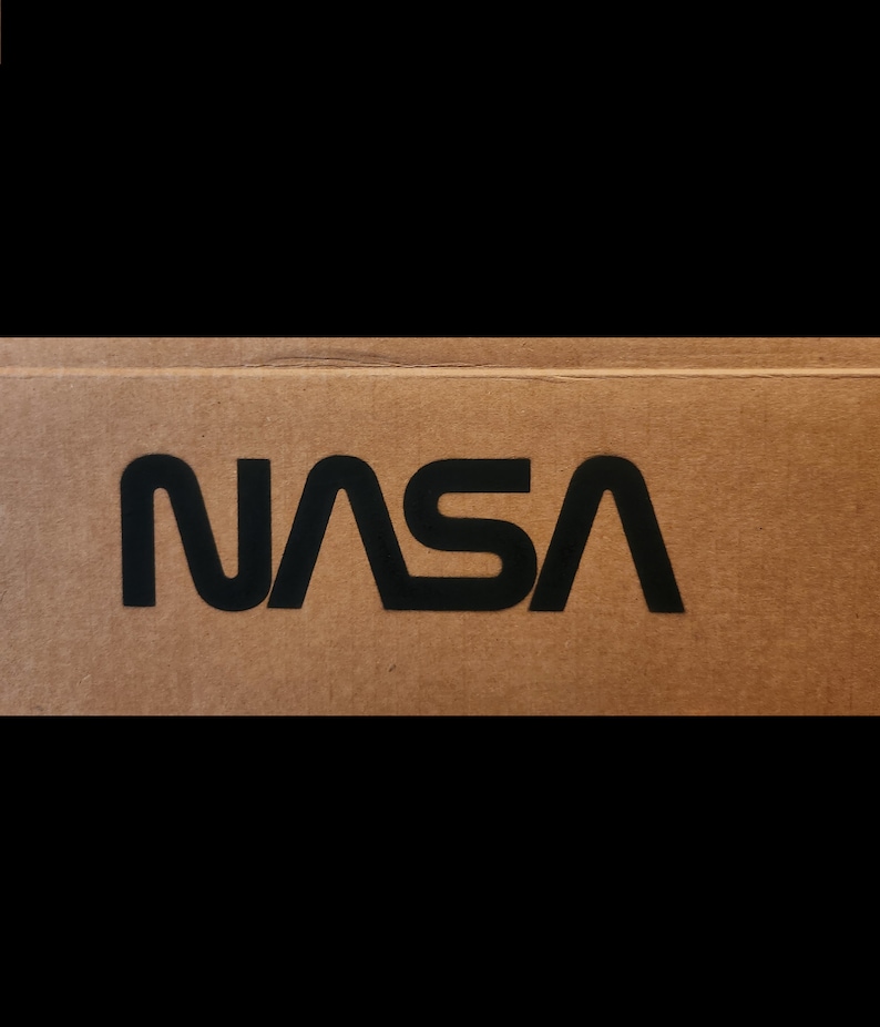 NASA Worm Logo Stencil, Resusable DIY Craft Stencil, Stl File, Dxf File ...
