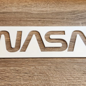NASA Worm Logo Stencil, Resusable DIY Craft Stencil, Stl File, Dxf File ...