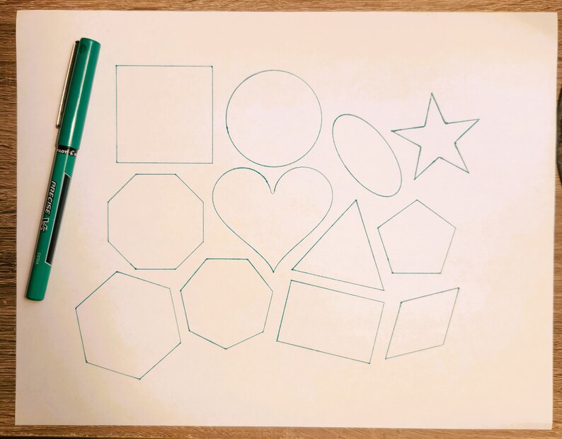 Ultimate Geometric Shapes Stencil Pack Digital Files for 3D Printing, CNC, and Laser Cutting - Etsy