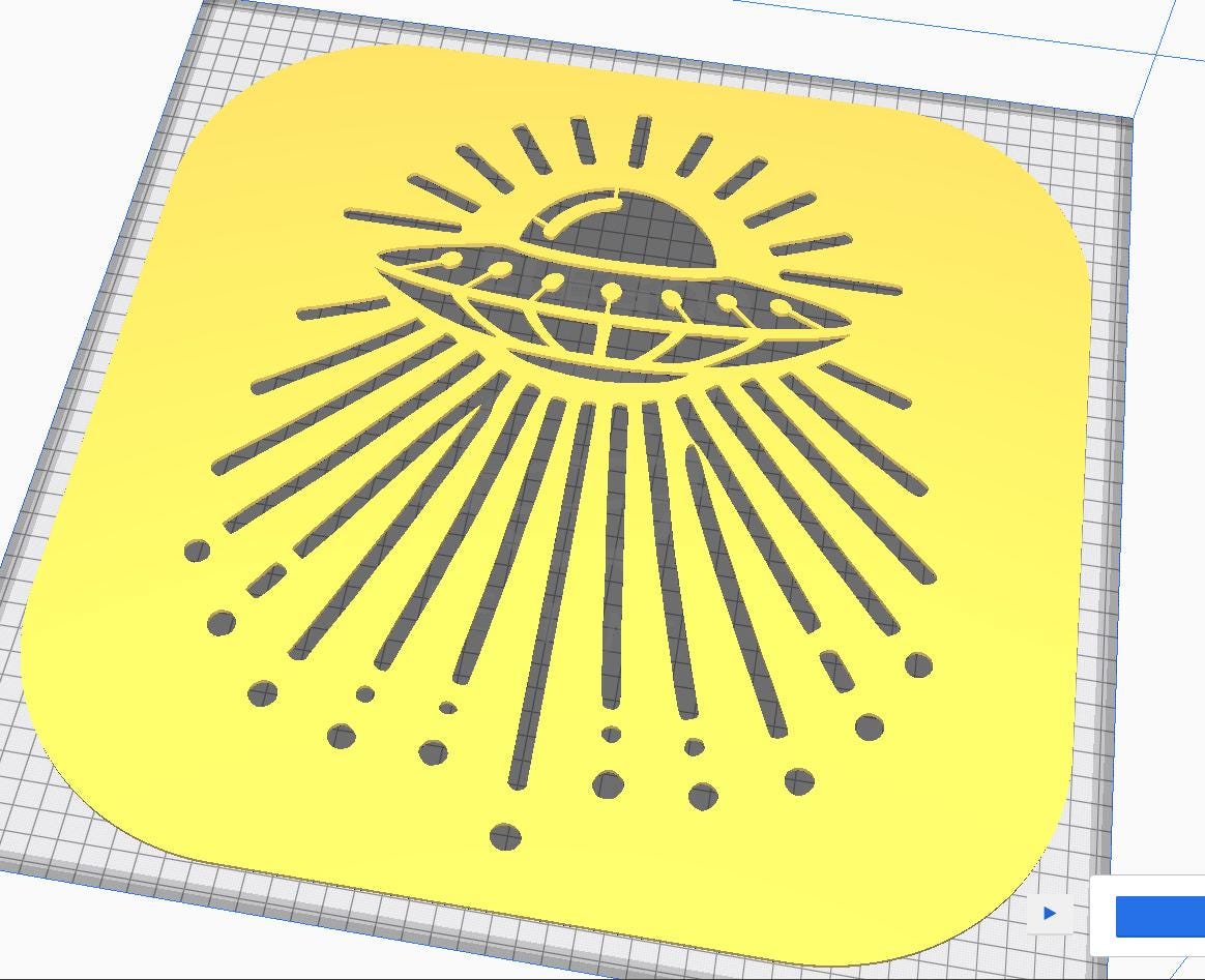 UFO Beam Stencil, Digital Download, SVG, DXF, Stl, Png, Pdf Files - Etsy