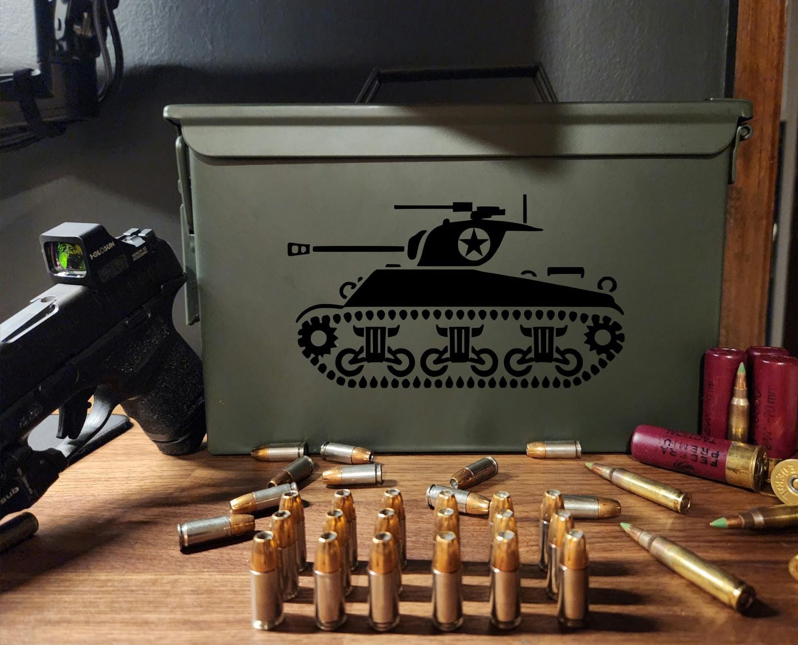 M4 Sherman Tank Stencil, Reusable DIY Craft Stencil, Digital Download ...