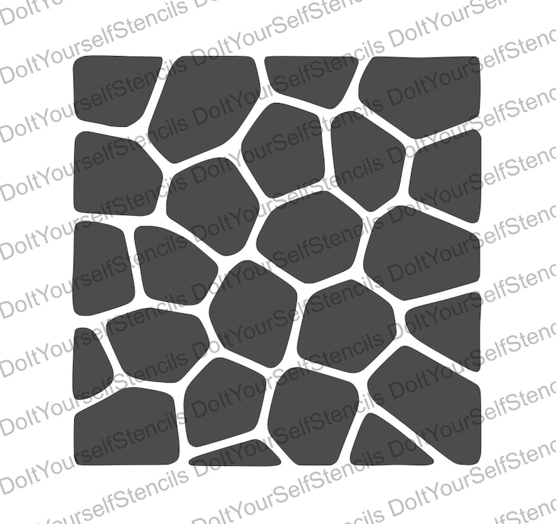 Stone Wall Pattern Stencil, Digital Download, SVG, DXF, Stl, Png, Pdf ...