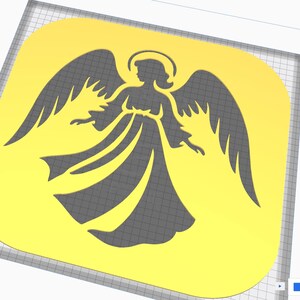 Graceful Angel Stencil, Religious DIY Craft Stencil, Digital Download ...