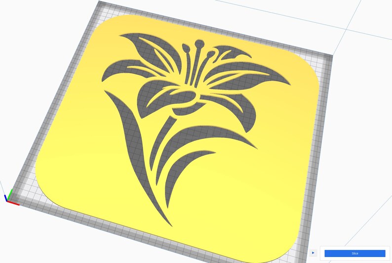 Lily Stencil, Digital Download, SVG, DXF, Stl, Png, Pdf Files - Etsy