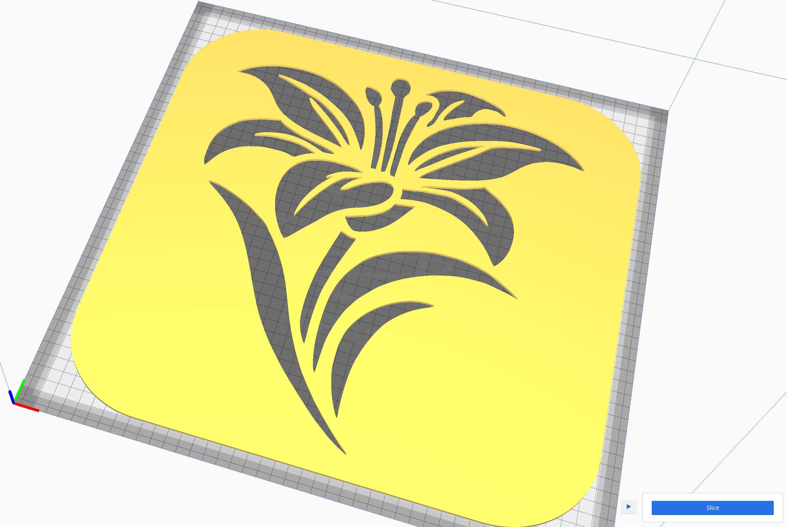 Lily Stencil, Reusable DIY Craft Stencil, Digital Download, SVG, DXF ...