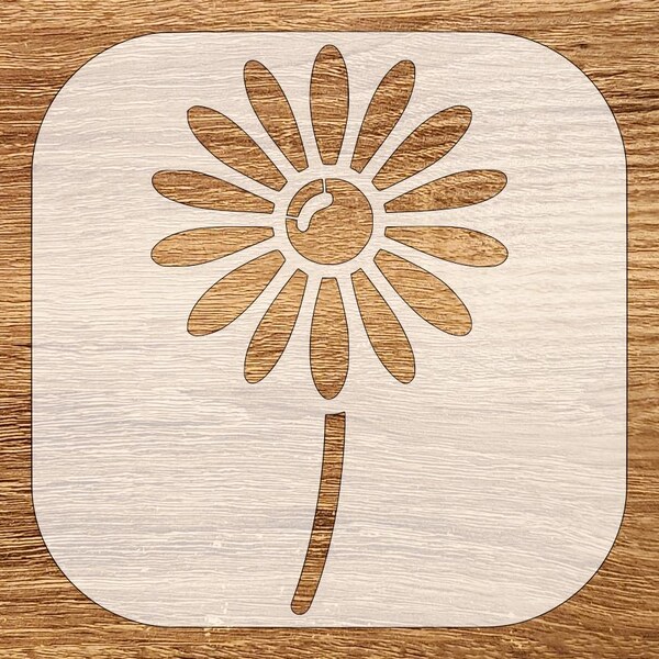 Daisy Stencil - Etsy