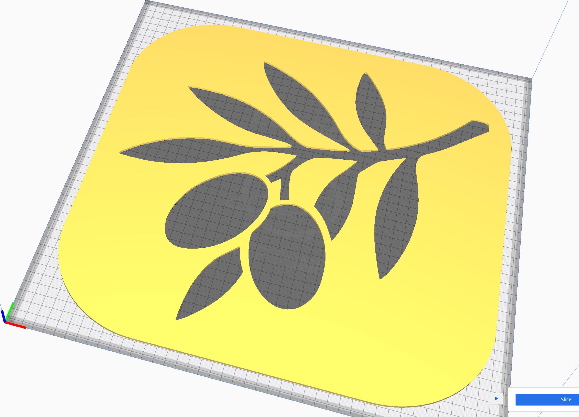 Olive Branch Silhouette Stencil, Farmhouse Kitchen Wall Art, Reusable ...