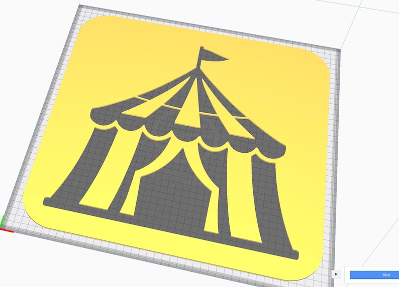 Circus Tent Stencil, Digital Download, SVG, DXF, Stl, Png, Pdf Files - Etsy