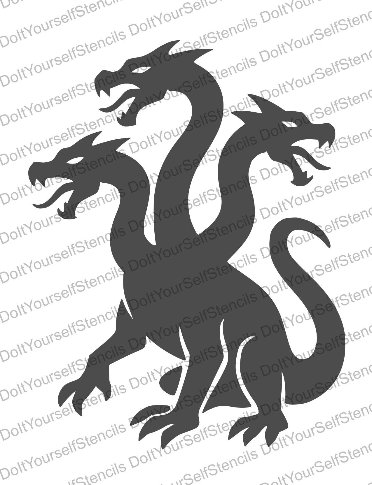 Hydra Stencil, Digital Download, SVG, DXF, Stl, Png, Pdf Files - Etsy
