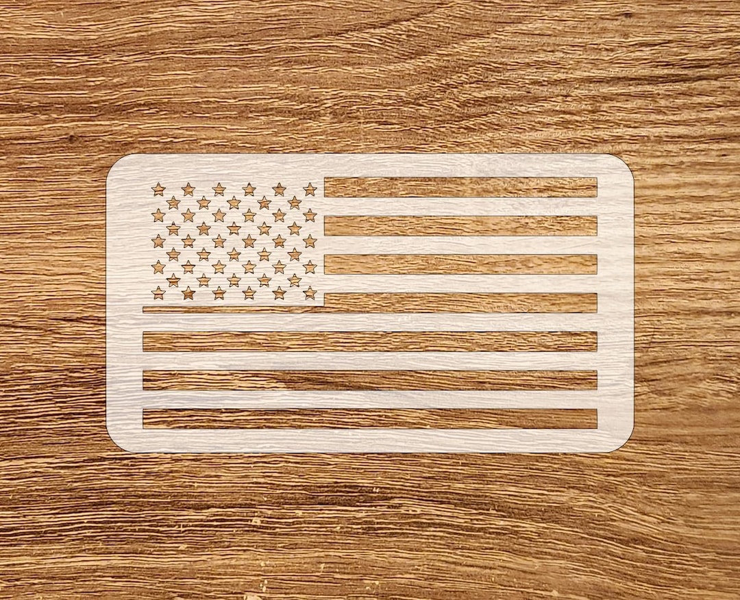 American Flag Stencil, Reusable DIY Craft Stencil, Digital Download ...