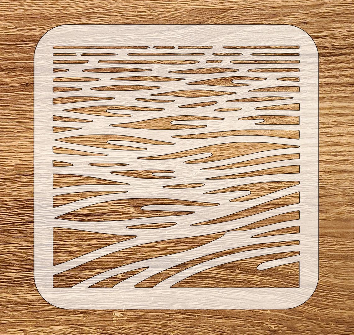 Ocean Ripples Stencil, Water Texture Stencil, Reusable DIY Stencil ...