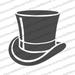 Classic Top Hat Stencil, Reusable DIY Craft Stencil, Digital Download ...
