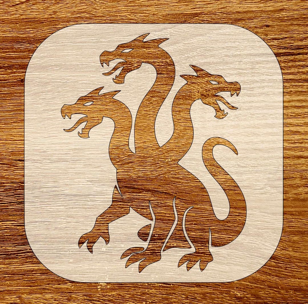 Hydra Stencil, Digital Download, SVG, DXF, Stl, Png, Pdf Files - Etsy