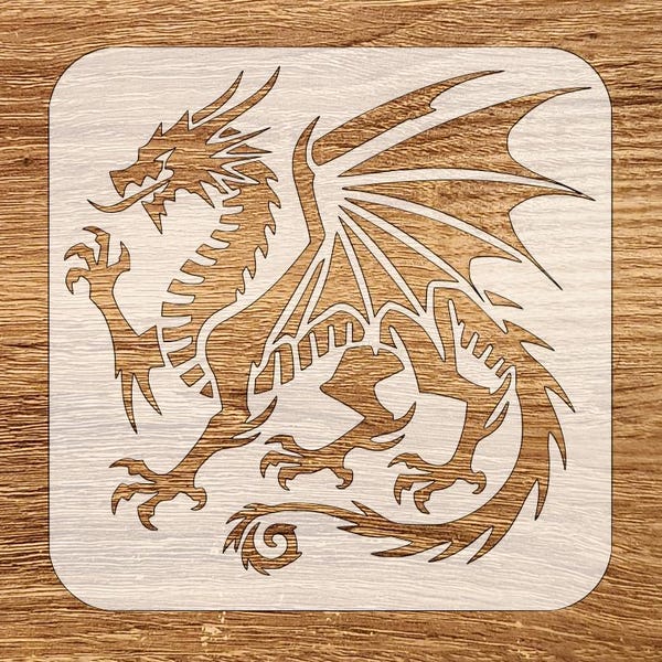 Dragon Stencil - Etsy