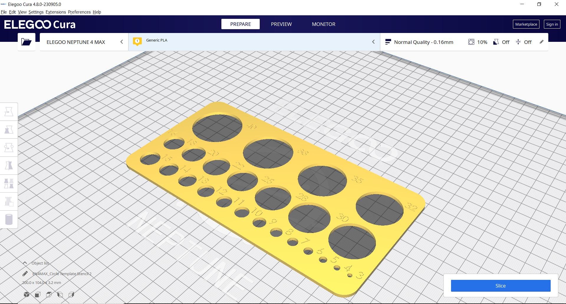Circle Drawing Stencil Template Digital 3D Print File for Precision ...