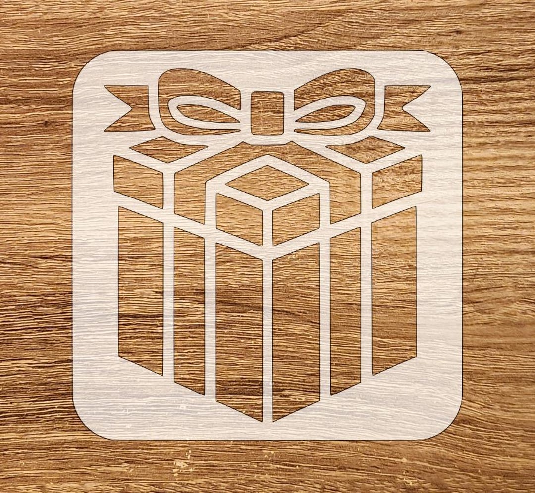 Christmas Present Stencil, Reusable DIY Craft Stencil, Digital Download, STL, DXF, Svg Files - Etsy