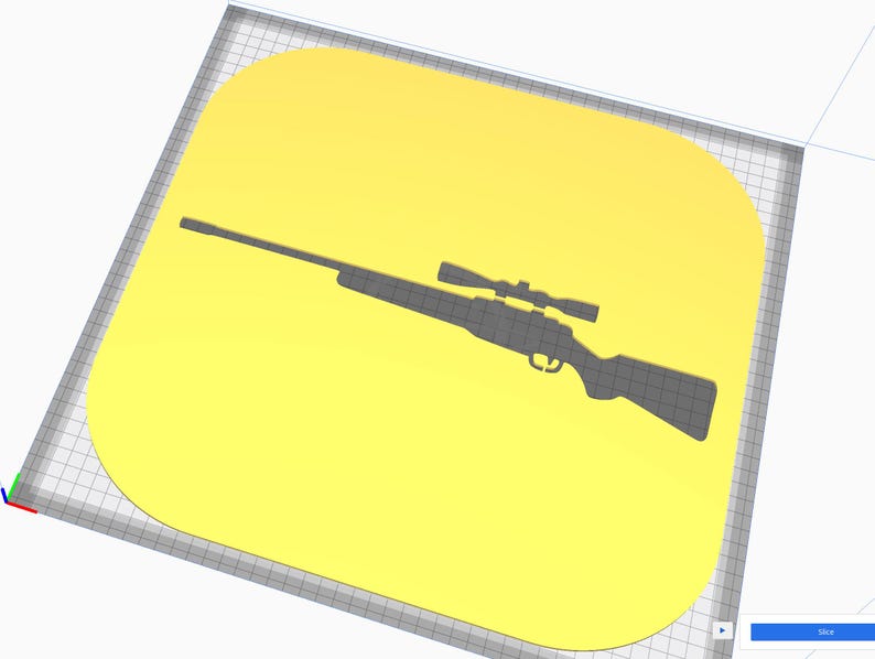 Silhouette Rifle Stencil, Digital Download, SVG, DXF, Stl, Png, Pdf ...