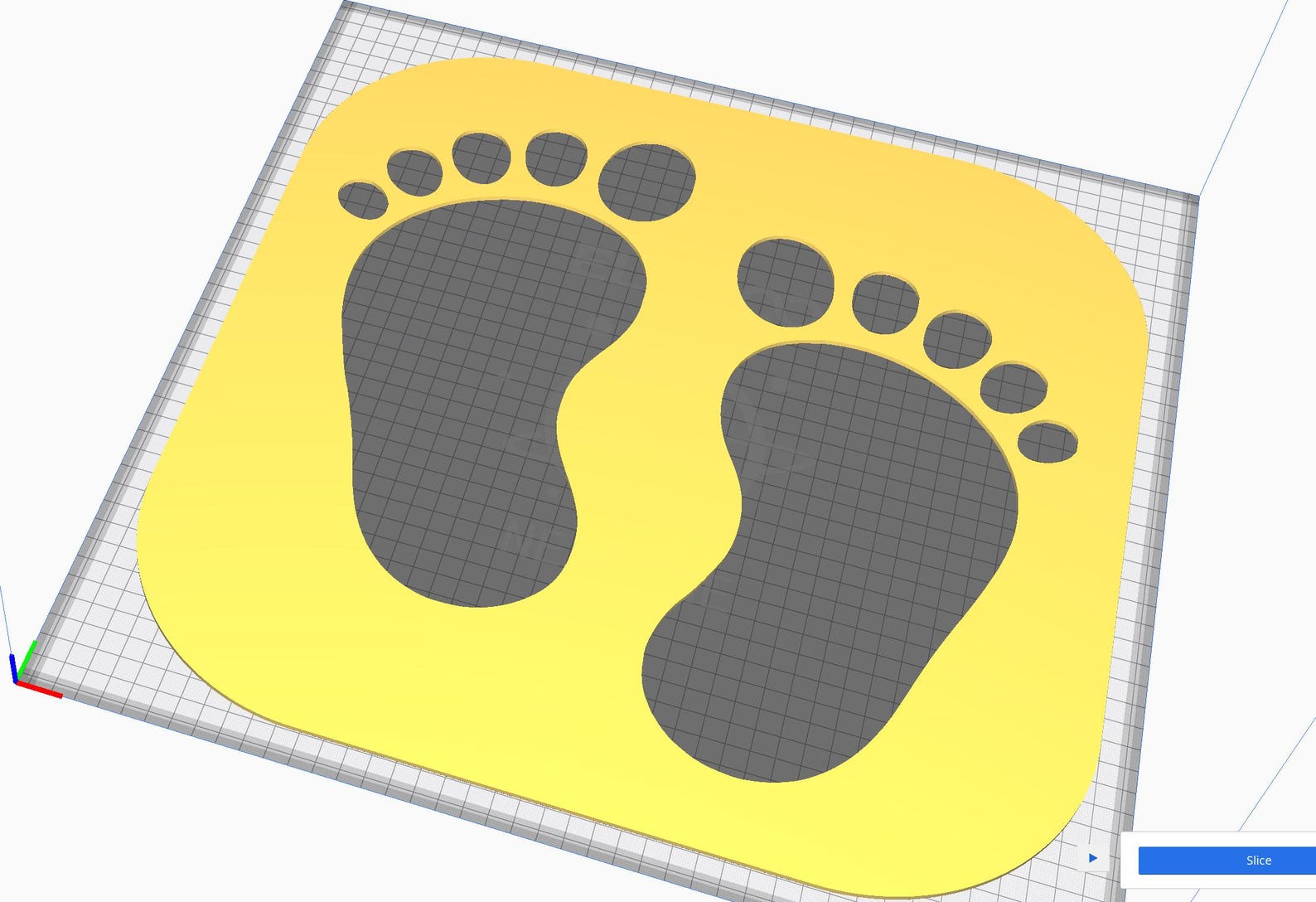 Baby Footprints Stencil, Digital Download, SVG, DXF, Stl, Png, Pdf ...