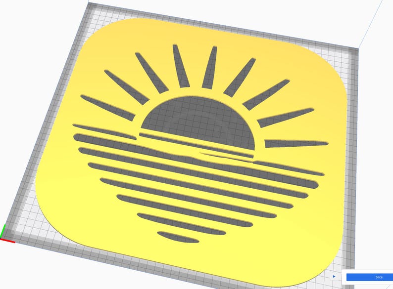 Sunrise Silhouette Stencil, Reusable DIY Craft Stencil, Digital ...