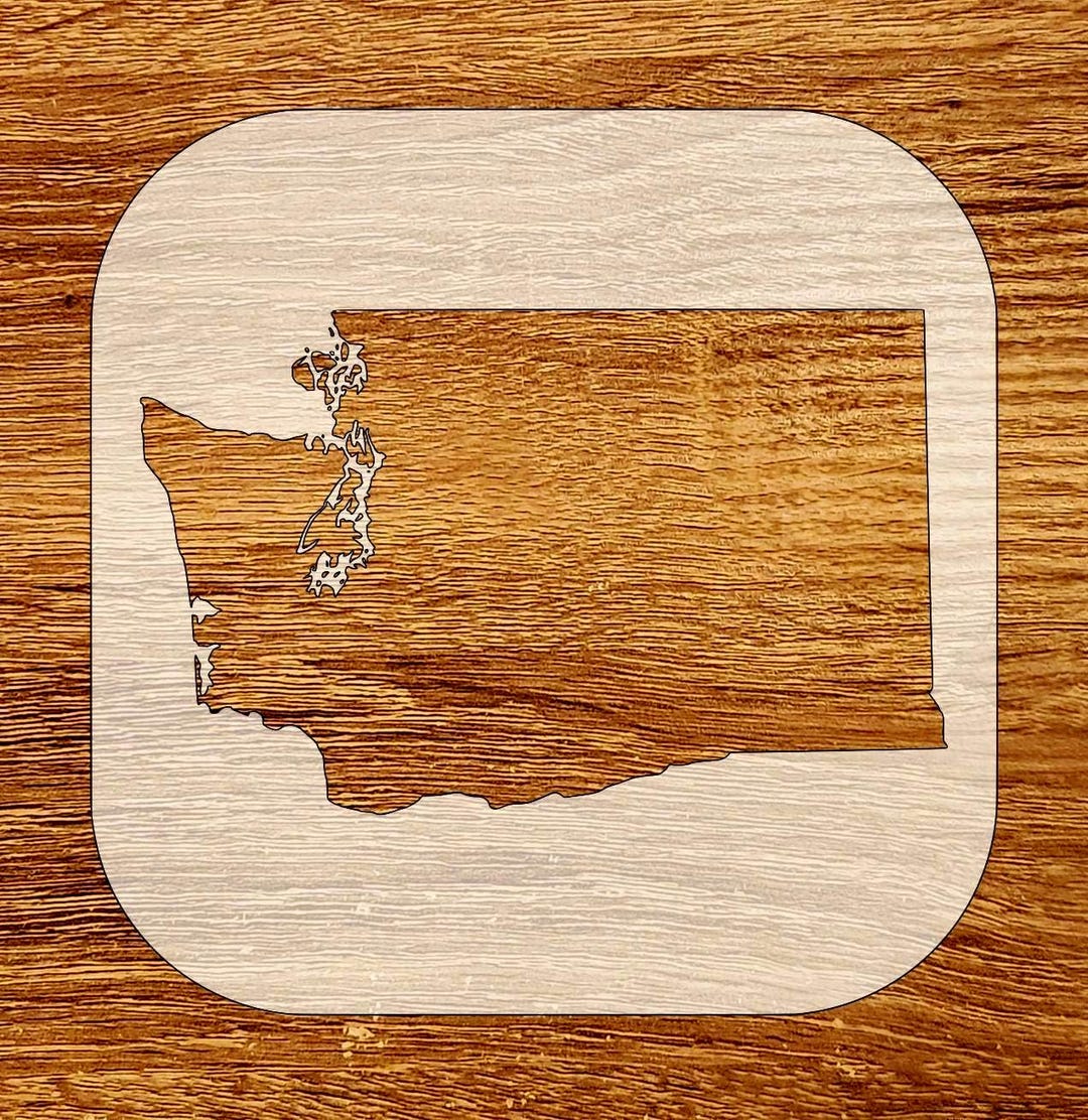 Washington State Stencil, Digital Download, SVG, Dxf, Stl, Png, Pdf ...