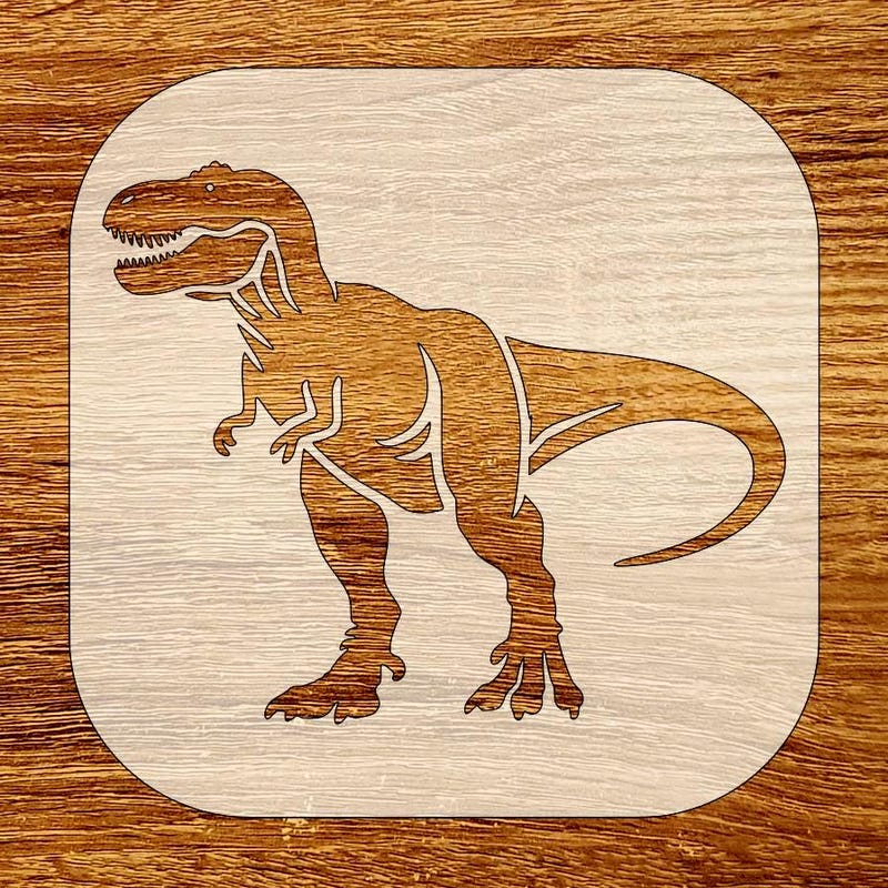 T Rex Reusable Stencil - Etsy