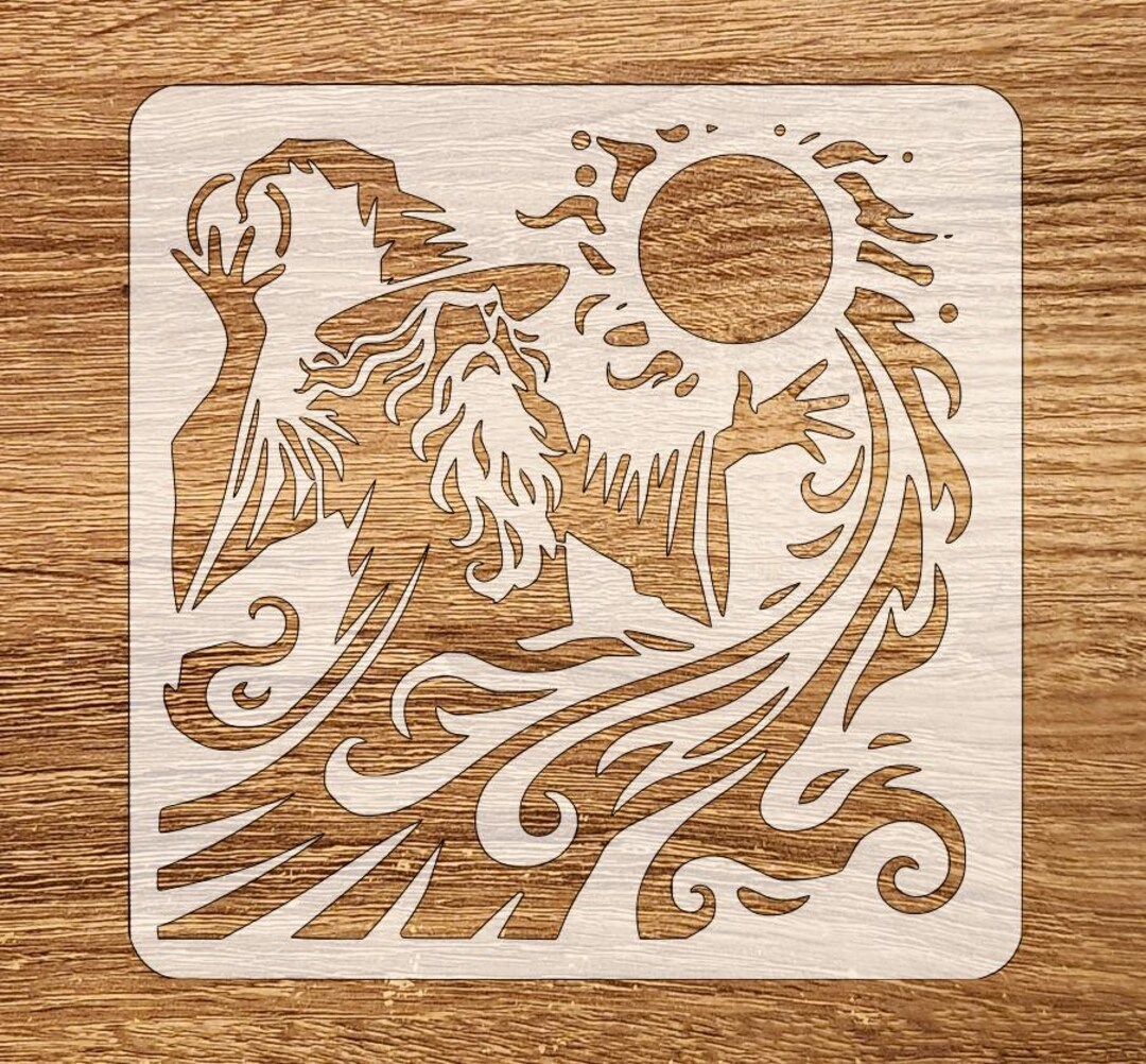 Master Dark Wizard Stencil, Reusable DIY Craft Stencil, Digital ...