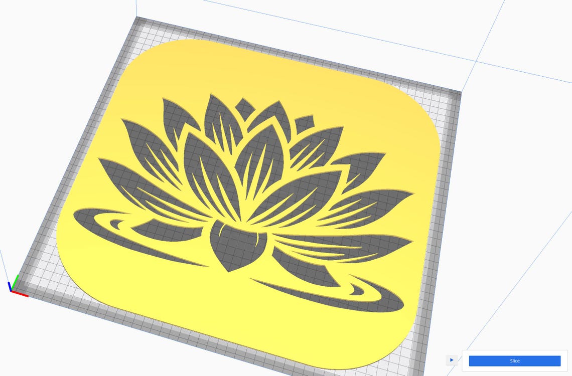 Lotus Flower Stencil, Reusable DIY Craft Stencil, Digital Download, STL ...
