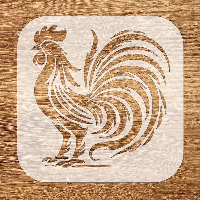 Rooster Stencil - Etsy