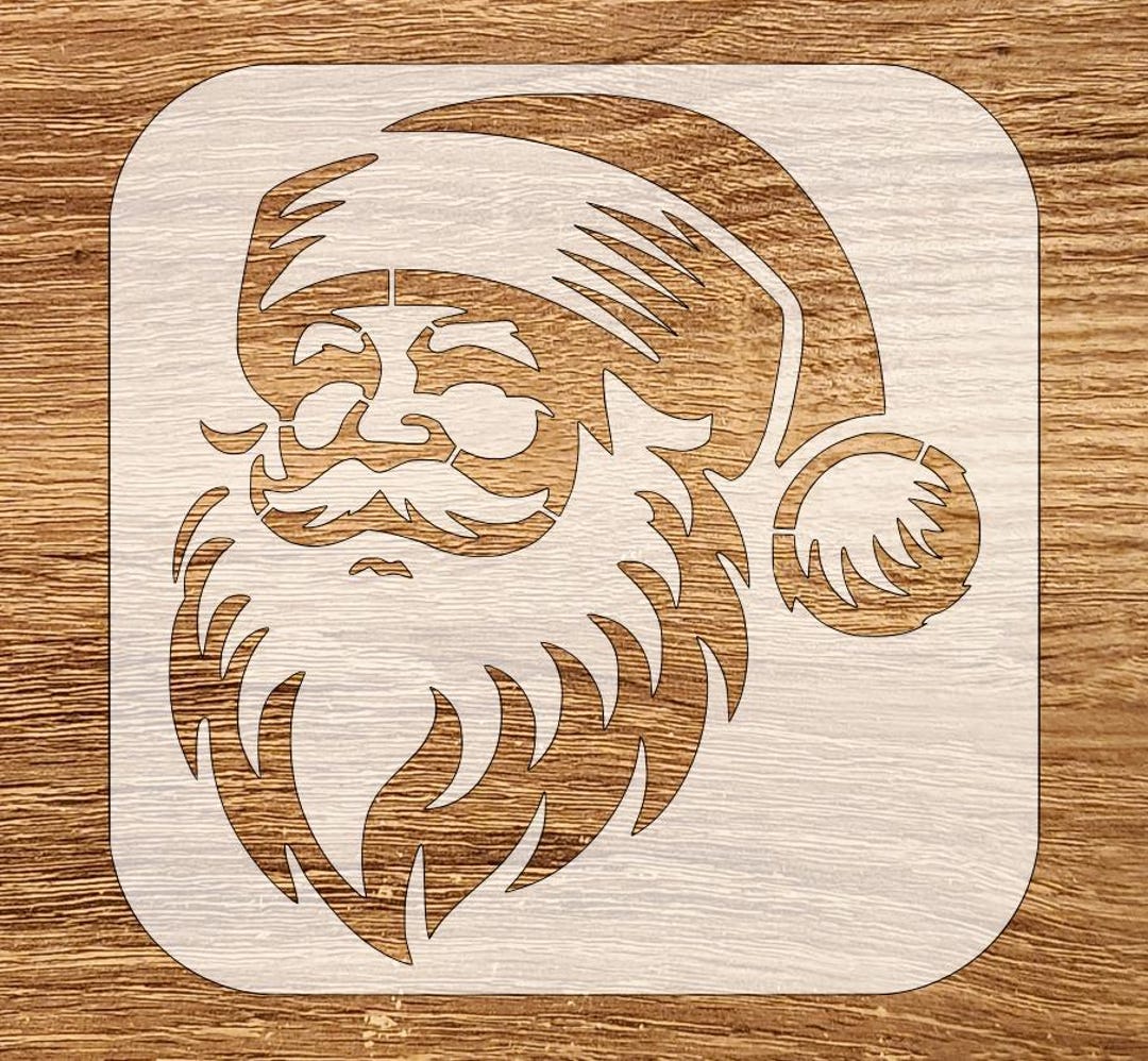 Santa Claus Stencil, Reusable DIY Craft Stencil, Digital Download, STL ...
