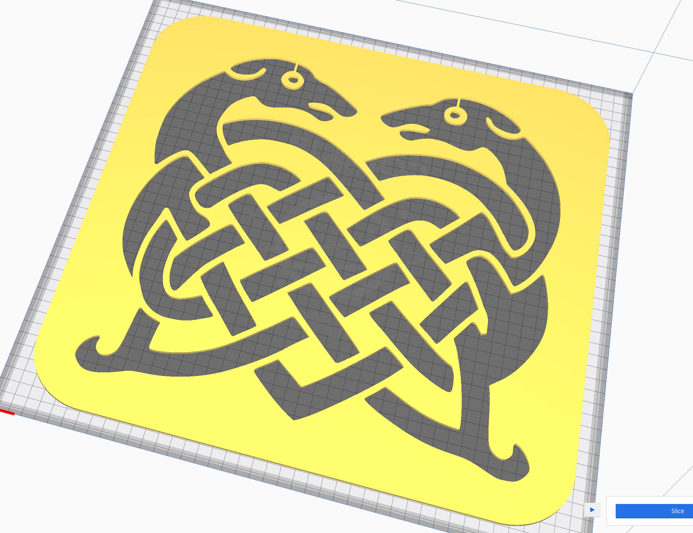 Celtic Zoomorphic Knot Stencil, Reusable DIY Craft Stencil, Digital ...