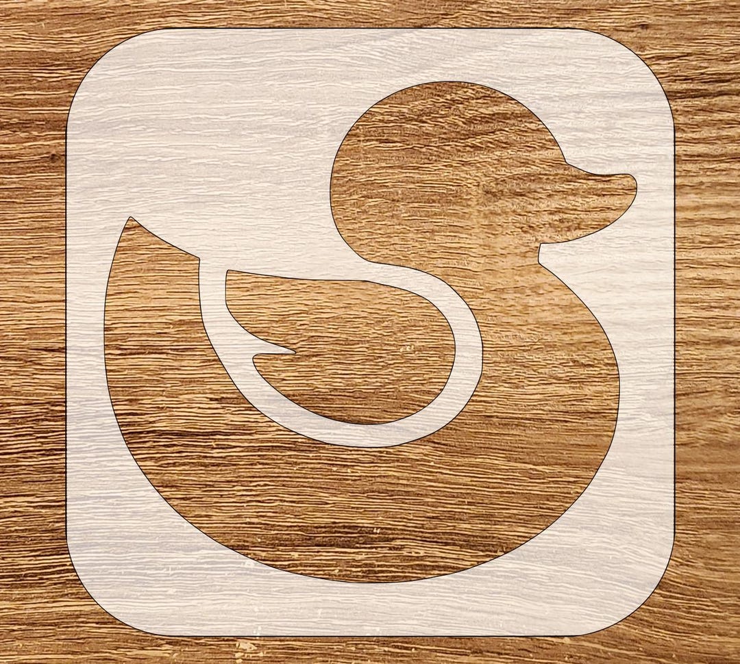 Rubber Ducky Stencil, Reusable DIY Craft Stencil, Digital Download, STL ...