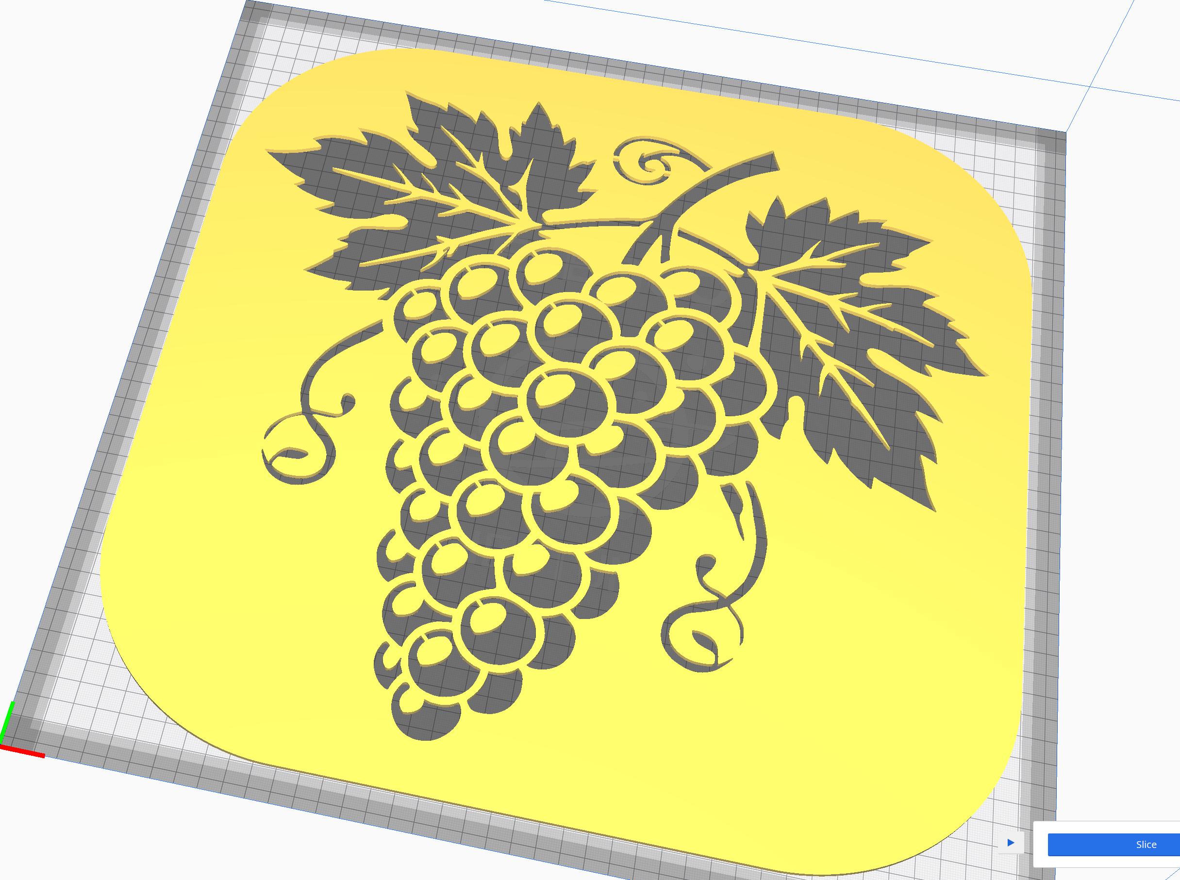 Grapevine Cluster Silhouette Stencil, Reusable DIY Craft Stencil ...