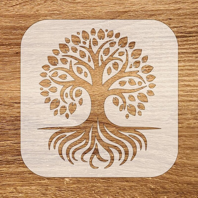 Tree of Life Stencil - Etsy