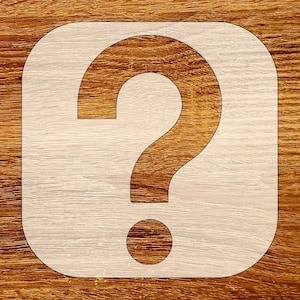 Question Mark Stencil, Reusable DIY Craft Stencil, Digital Download, STL, DXF, Svg Files - Etsy ...