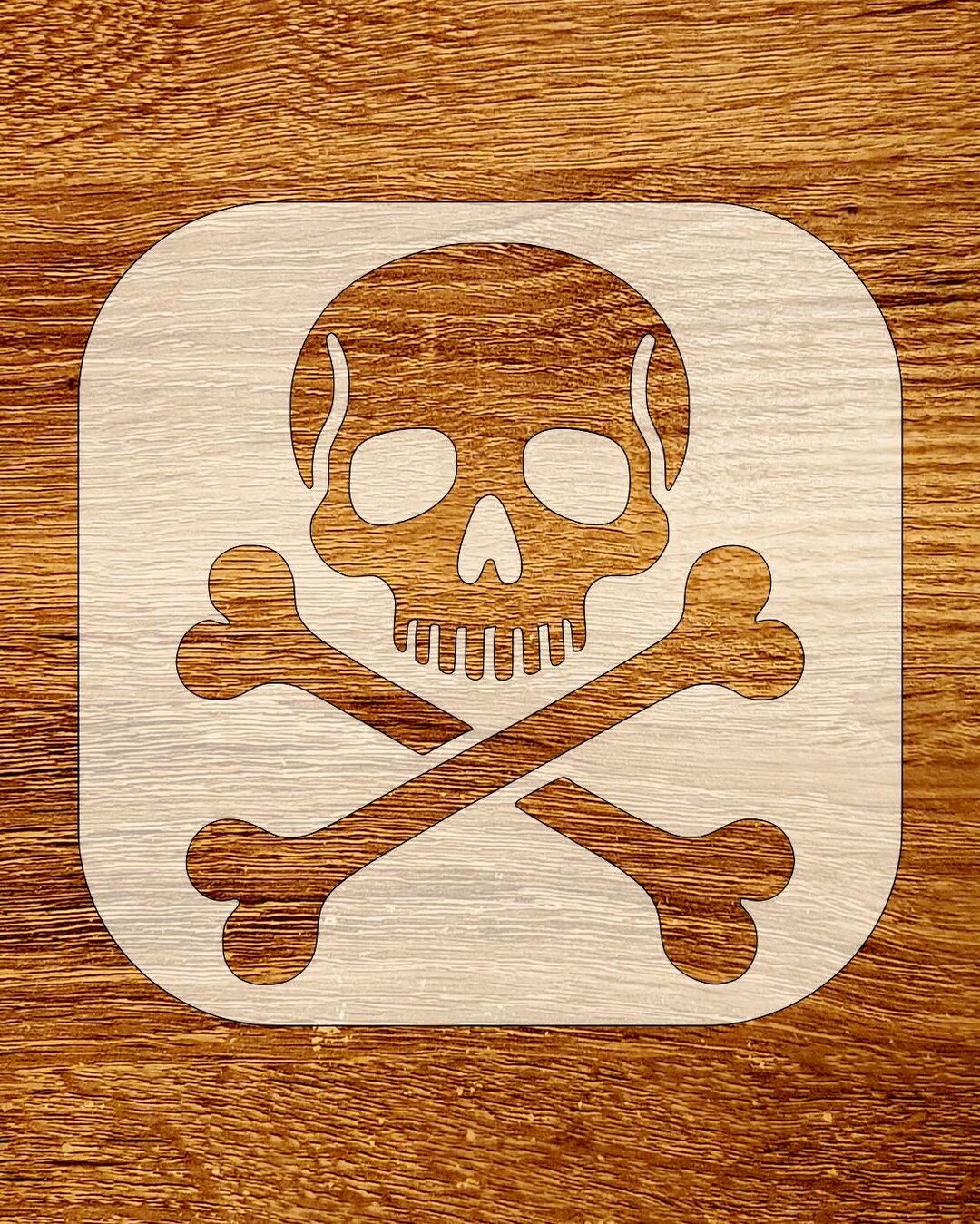 Skull and Crossbones Stencil, Digital Download, SVG, DXF, Stl, Png, Pdf ...