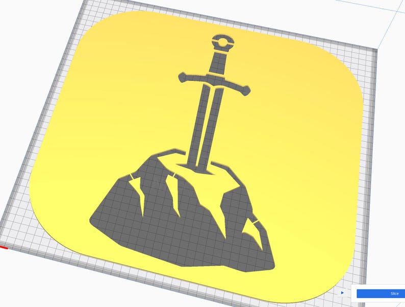 Sword in Stone Stencil, Digital Download, SVG, DXF, Stl, Png, Pdf Files ...