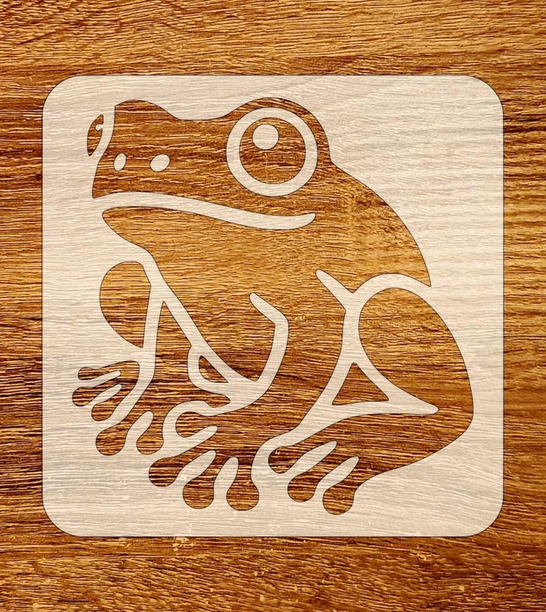 Frog Stencil, Reusable DIY Craft Stencil, Digital Download, STL, DXF ...