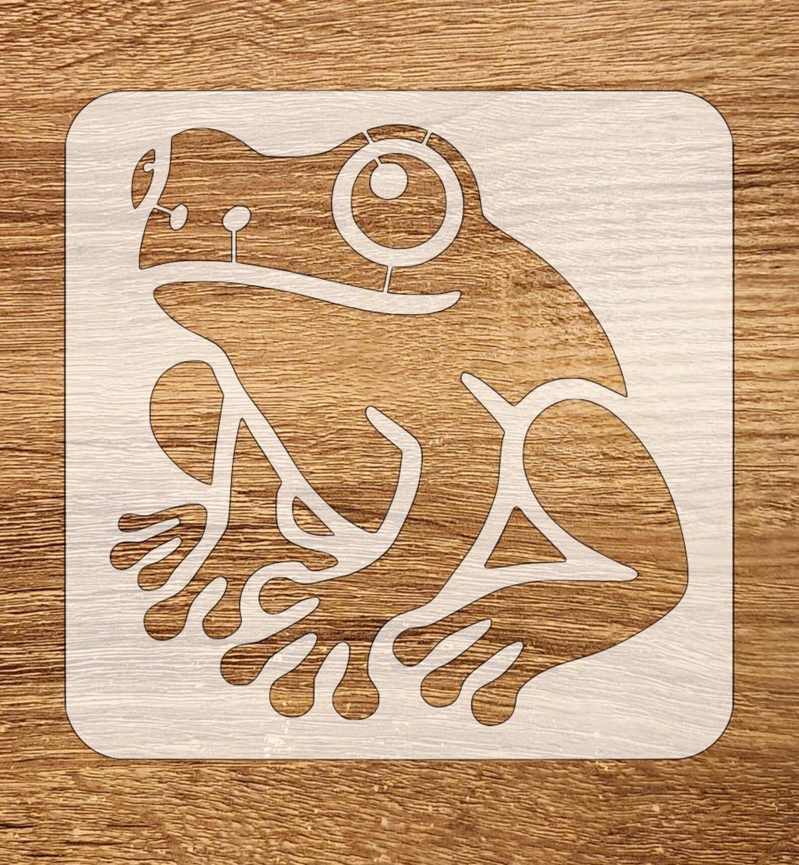 Frog Stencil, Reusable DIY Craft Stencil, Digital Download, STL, DXF ...