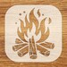 Classic Campfire Stencil, Reusable DIY Craft Stencil, Digital Download ...
