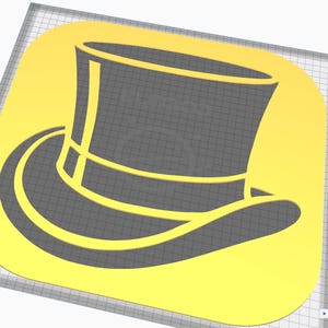 Classic Top Hat Stencil, Reusable DIY Craft Stencil, Digital Download ...